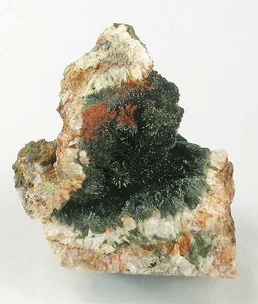 Radial clusters of Olivenite crystal on Quartz / Cornwall, UK - Alain.R ...