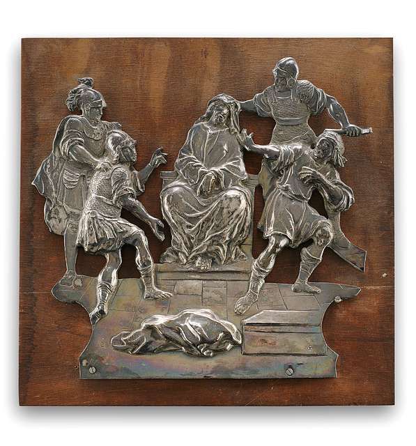 A German silver relief representing the flagellation. Augsburg, 1729-30 ...