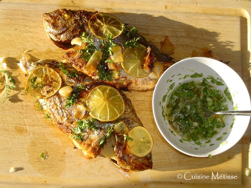 Dorade grillée des îles - Cuisine métisse