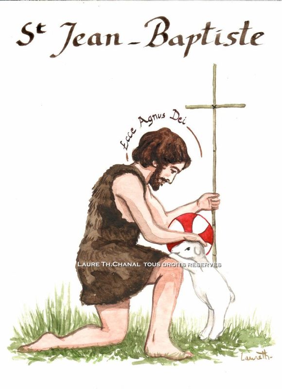 Aquarelle de saint Jean-Baptiste (2è édition) - Dessine-moi...