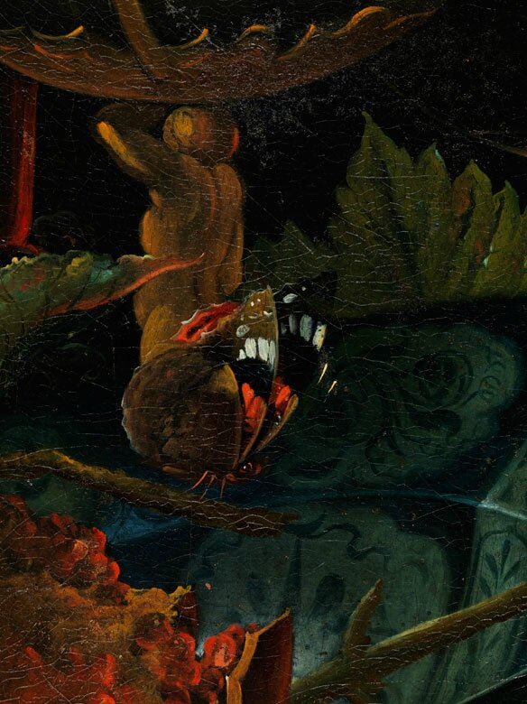 Attributed to Ottmar Elliger (1666-1732), Still life of fruit with crab ...