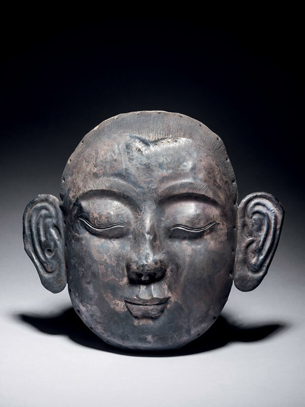 Silver funerary mask, China, Liao dynasty, 10th-11th century - Alain.R ...