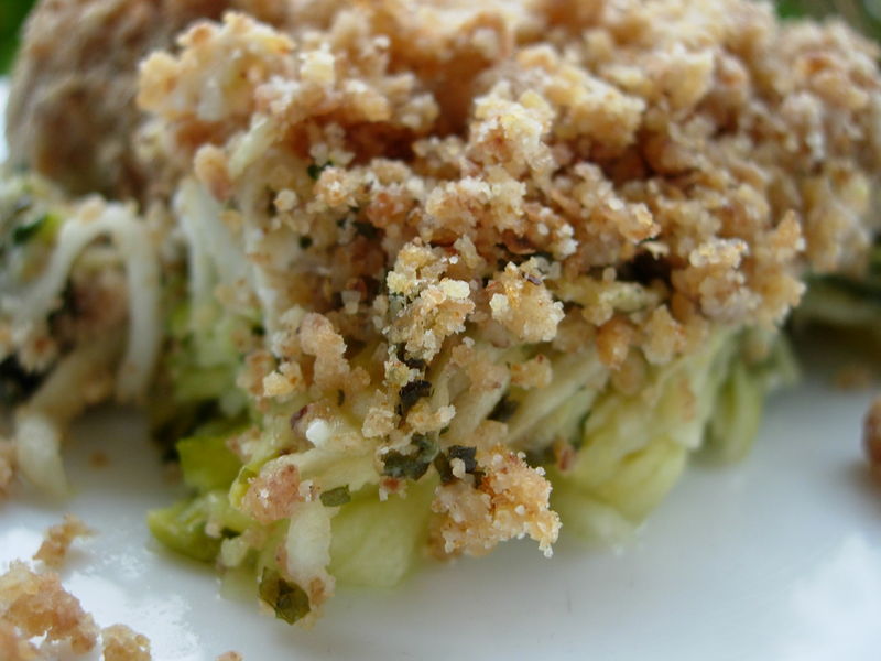 Crumble de courgettes sans beurre à la menthe - Cuisine et dépendances