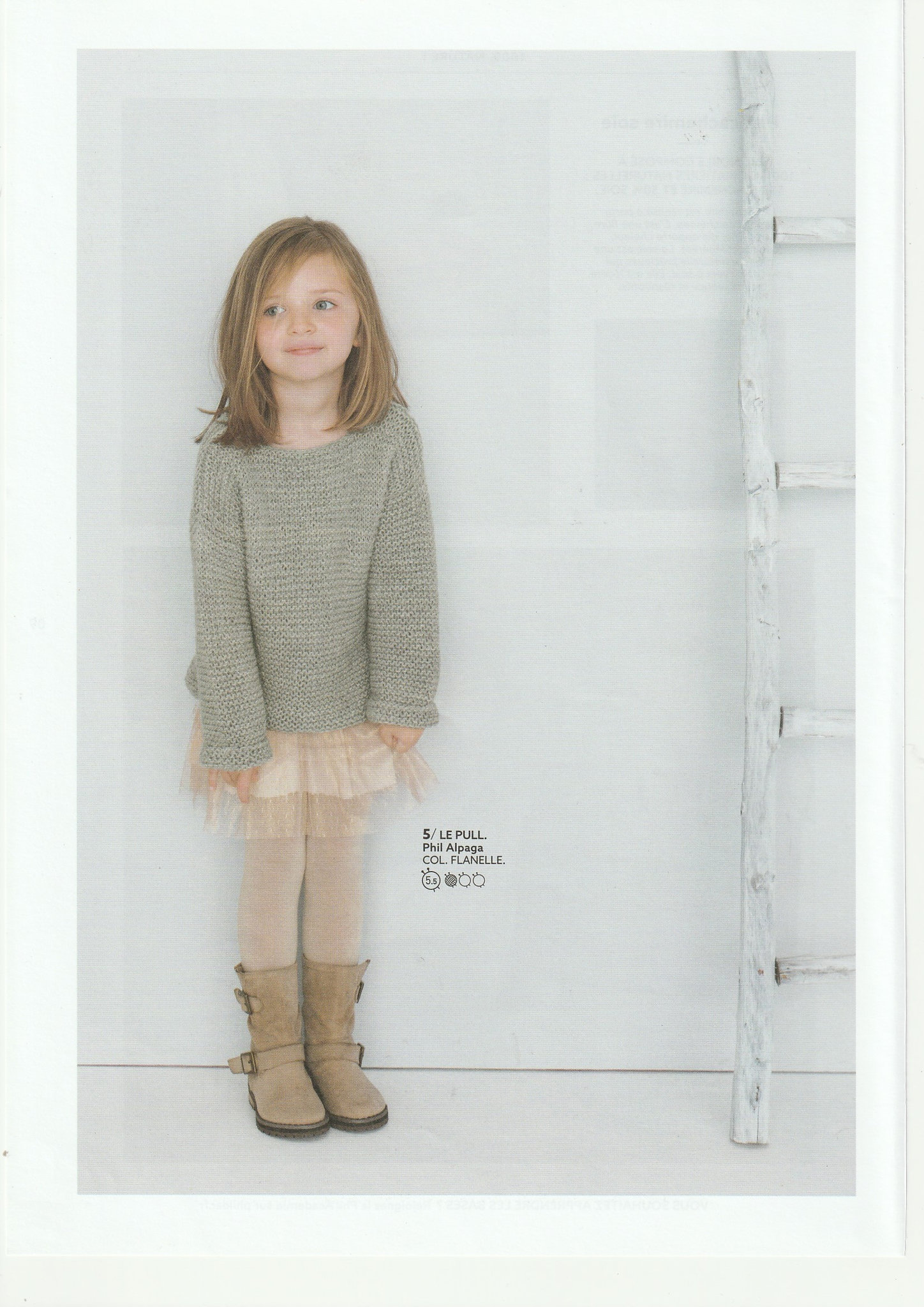 Pull enfant, Phil Alpaga - Perles Roses