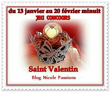 Jeu concours: recettes Saint Valentin......Du 13 janvier au 20 février ...