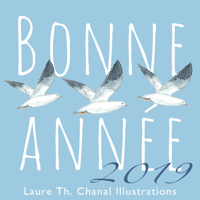 Laure Th.Chanal Illustrations vous souhaite une Bonne année 2019 ! - Dessine-moi...