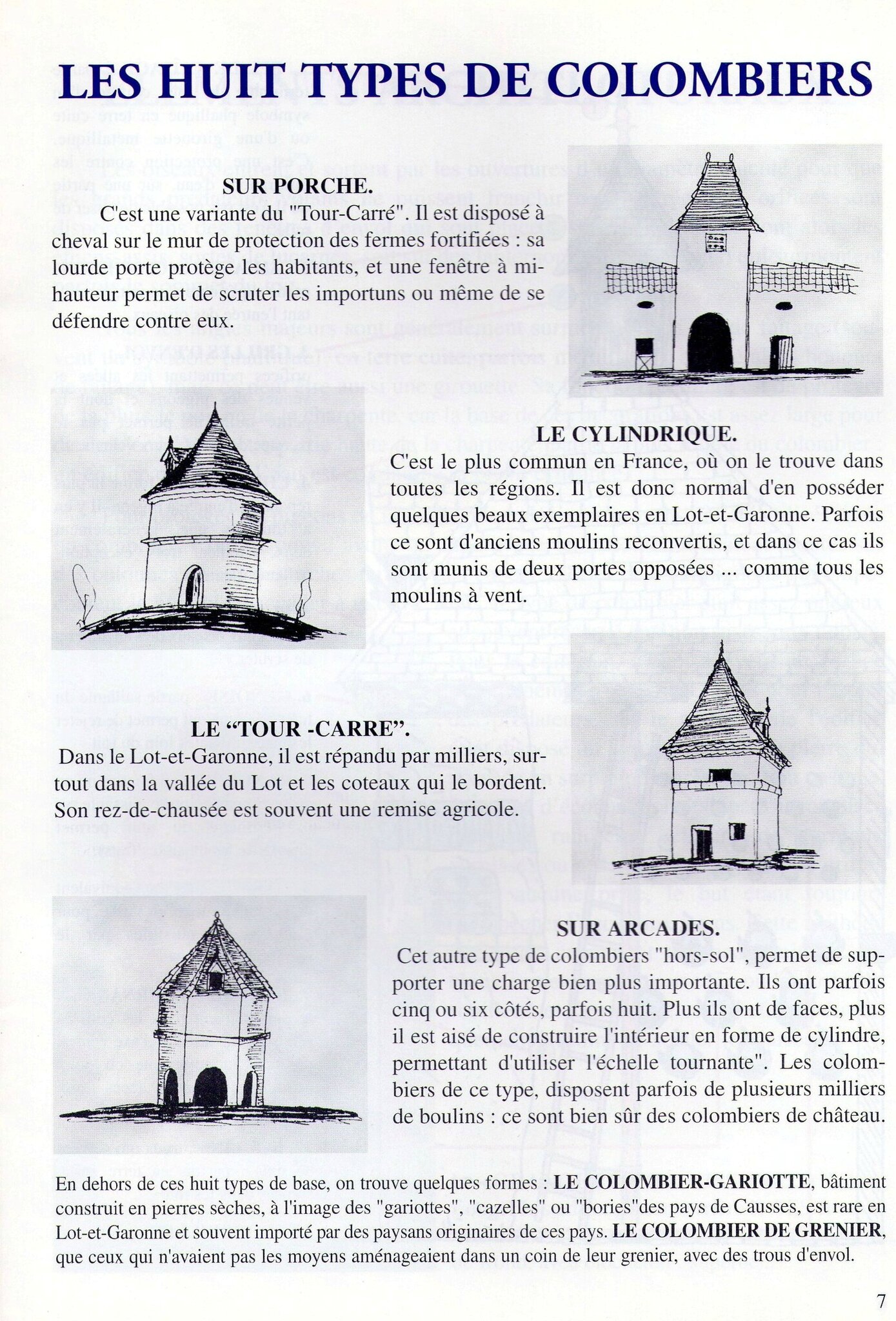 PAGE 124: LES PLUS BEAUX PIGEONNIERS SUR COLONNES DU LOT ET GARONNE ...