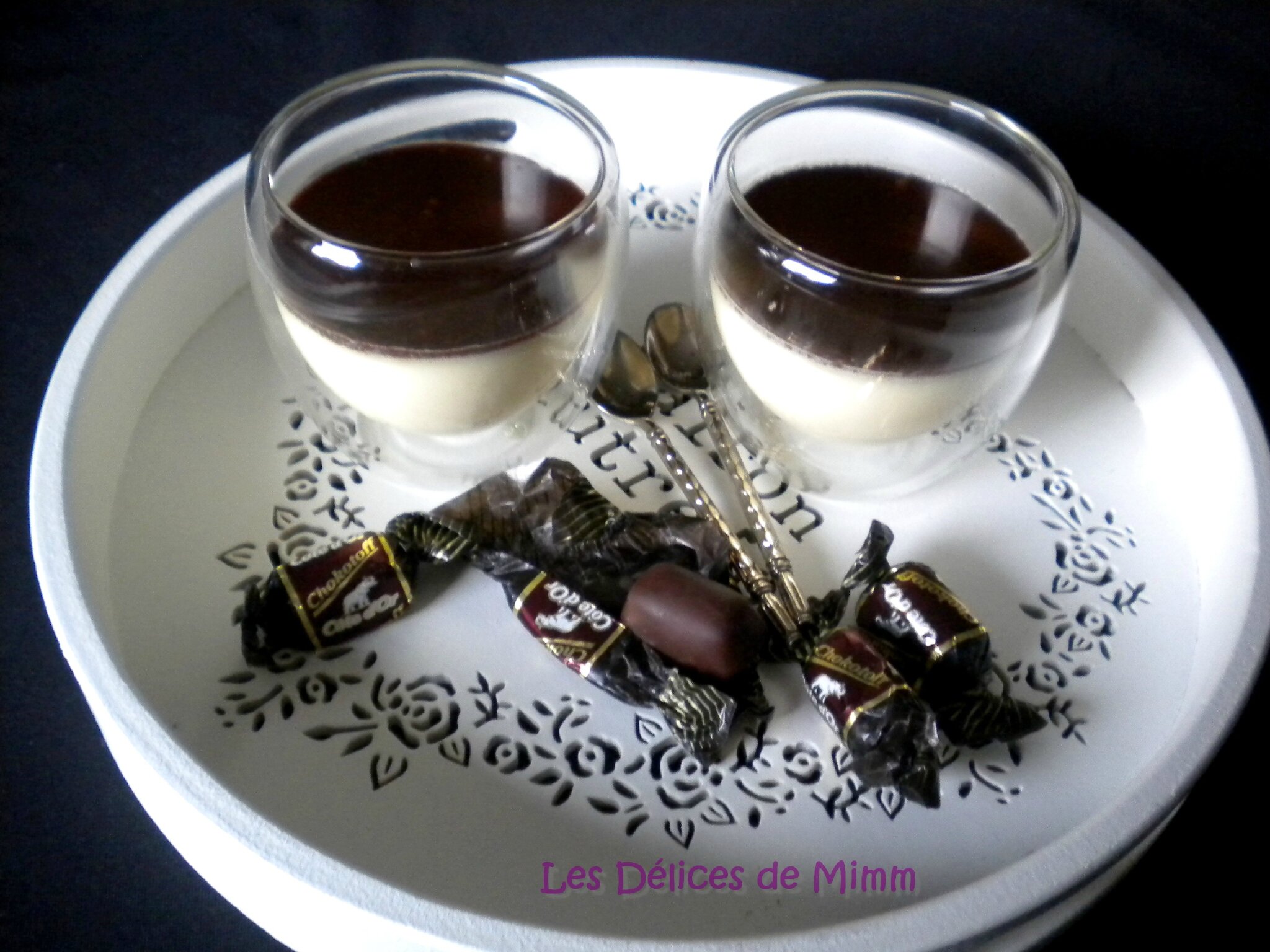 Panna cotta gourmande au coulis de Chokotoff - Les Délices de Mimm