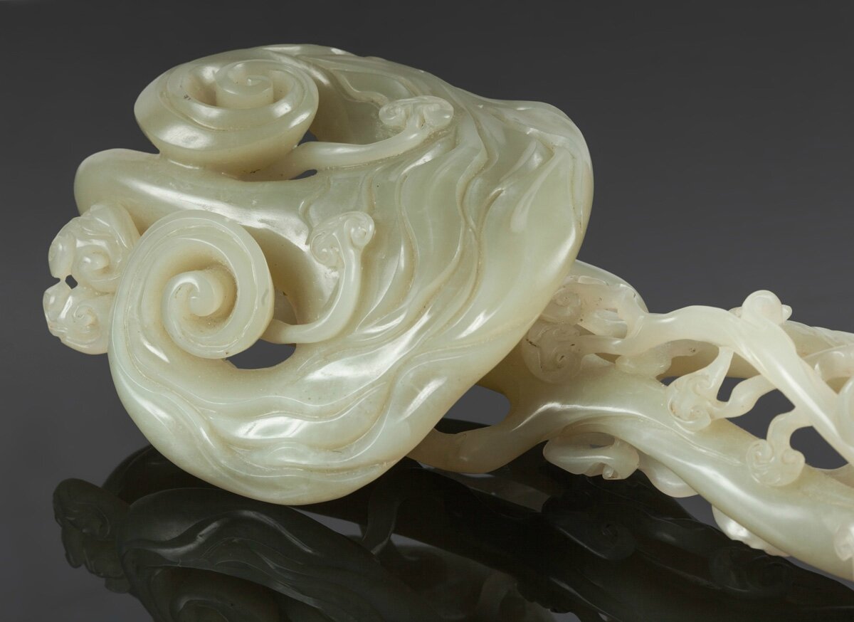 A pale céladon jade ruyi scepter, China - Alain.R.Truong