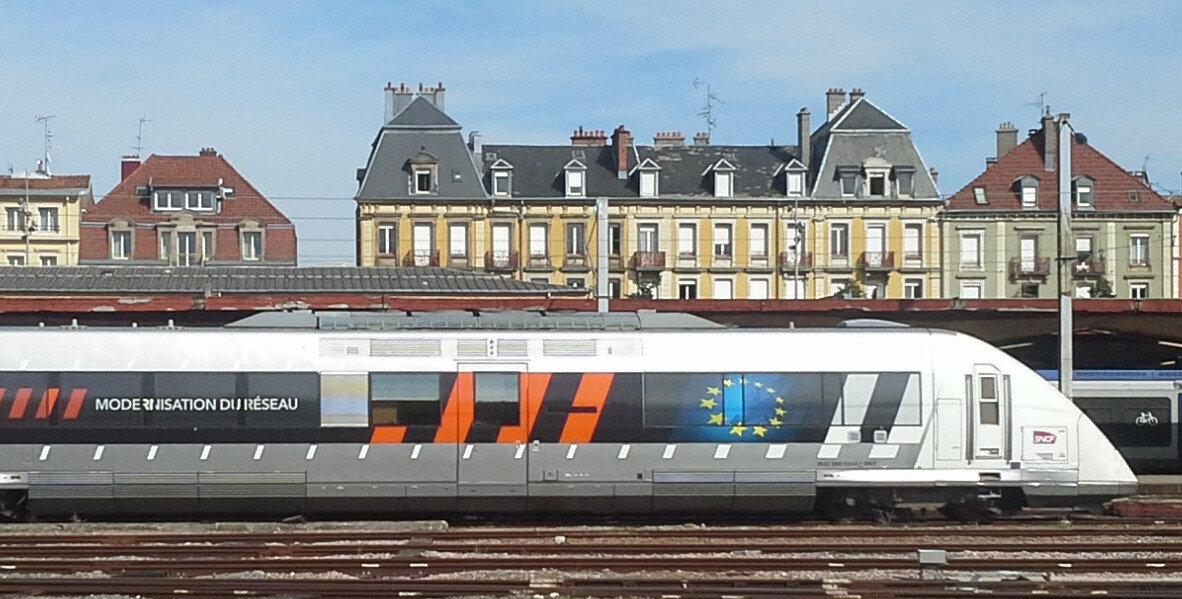 La Rame ETCS en gare de Belfort, le 14 septembre 2019 - LE CARTOPHILION