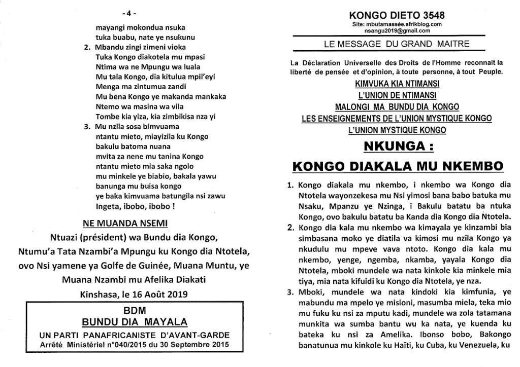 KONGO DIETO 3548 : NKUNGA KONGO DIAKALA MU NKEMBO - MADININA BUNDU DIA ...