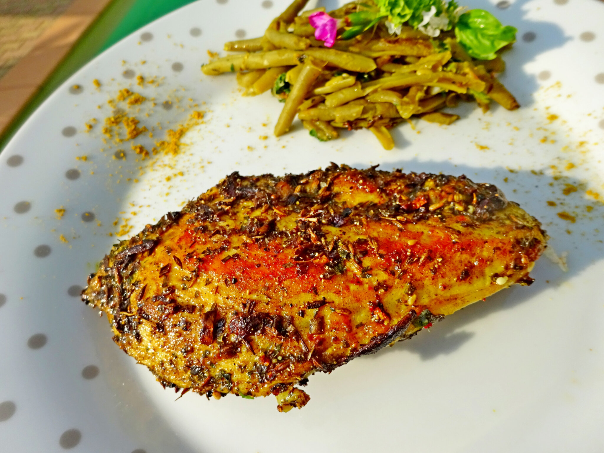 Recette Antillaise "Escalopes de poulet fermier au mélange sauce chien ...