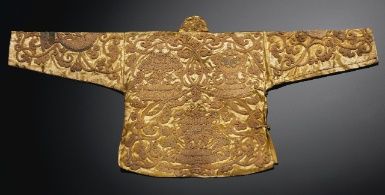 An Extremely Rare And Fine Gold Thread 'Eight Emblems' Ceremonial ...