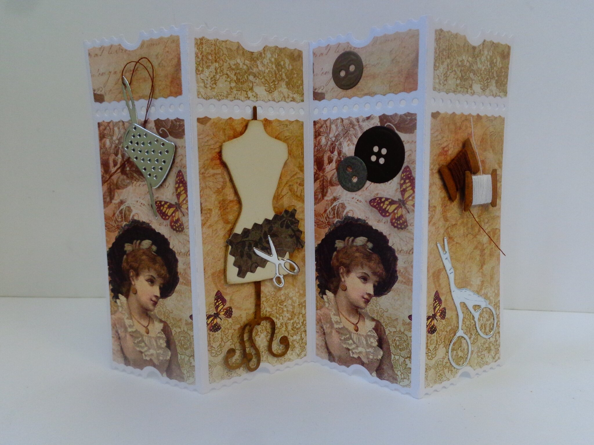 Carte mode et couture - Les créations déco de Marsouille