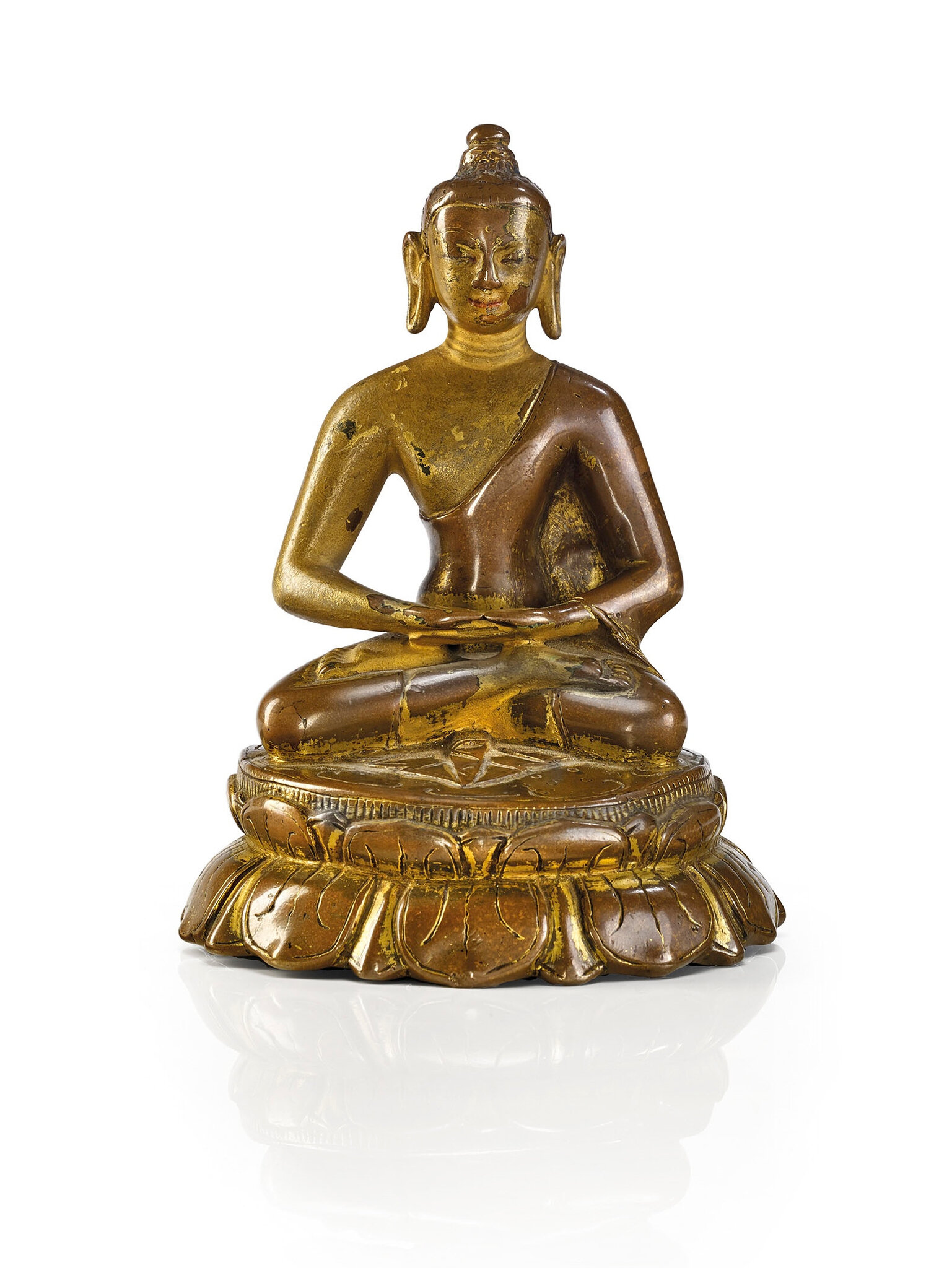 A bronze figure of Buddha Shakyamuni, Nepal, Licchavi period, 9th-10th ...