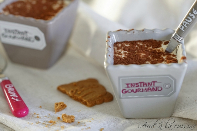 Mini tiramisu au speculoos - Aud' à la cuisine