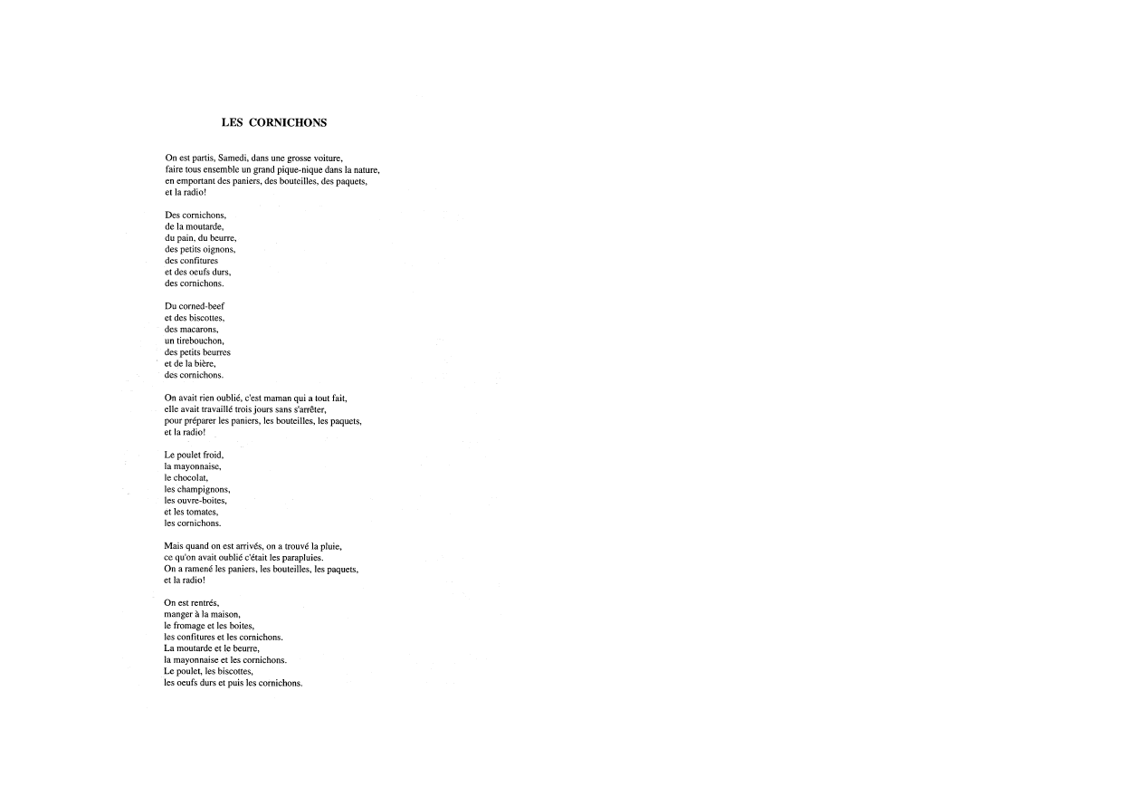 Les cornichons (Partition - Sheet Music) - The Strombolis