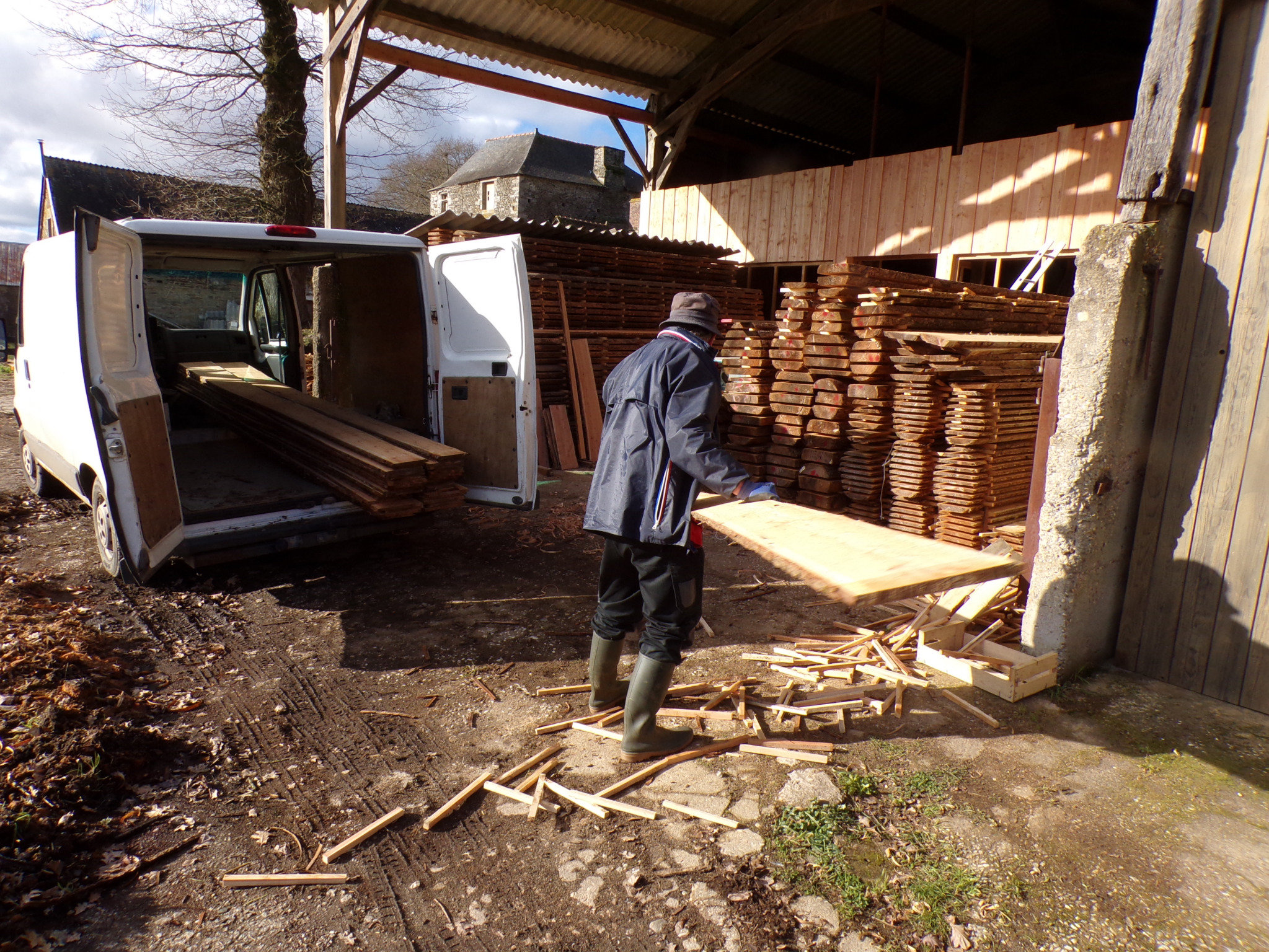 Habillage intérieur. - TREVENALEUC, un manoir breton