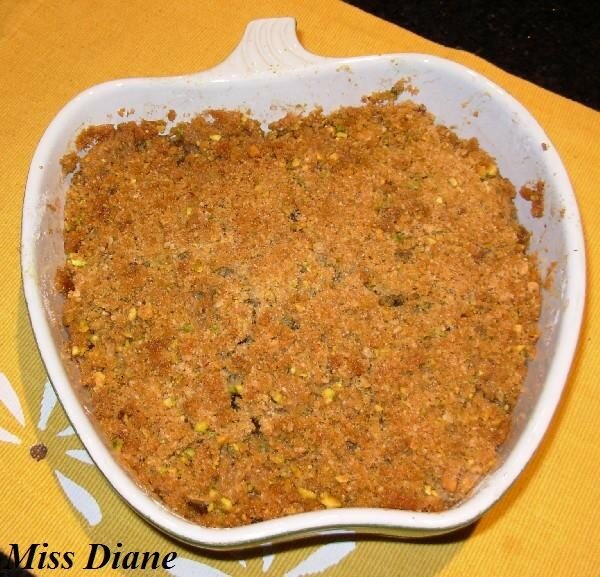 Croustillant aux pommes sans gluten - Les carnets de Miss Diane