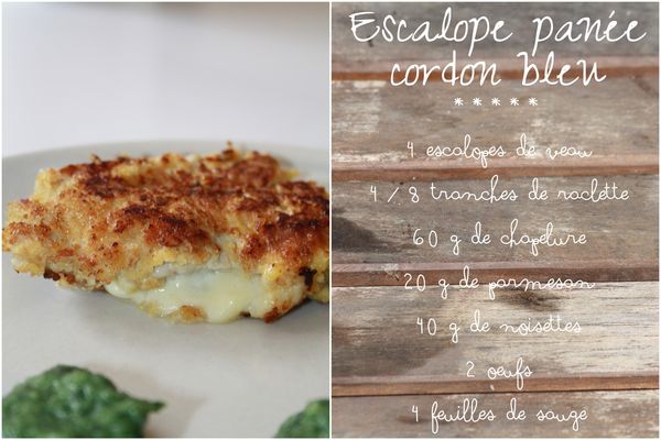 Escalope panée à la raclette façon cordon bleu ! - Les 5 sens en cuisine
