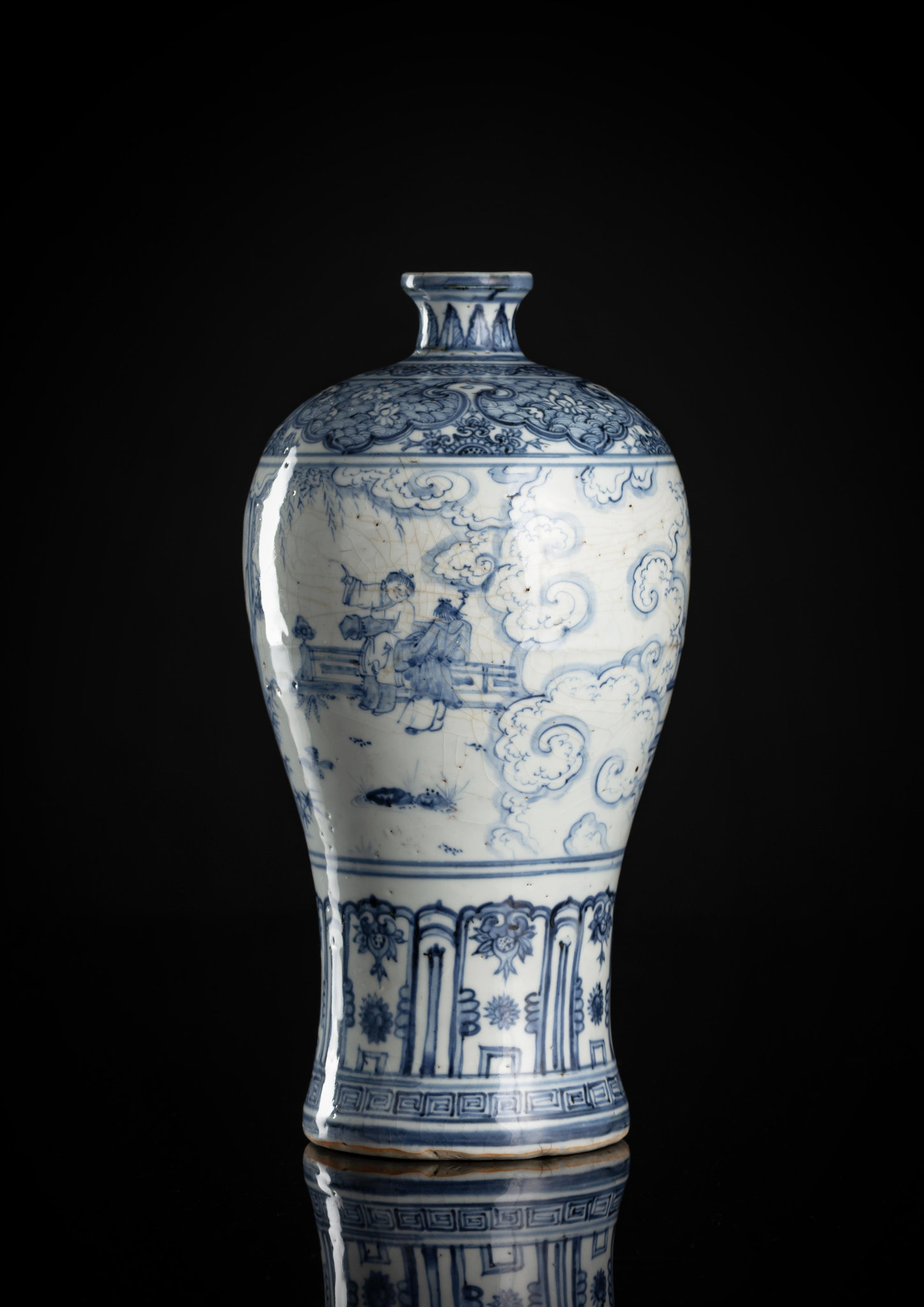 A fine and rare 'Windswept' meiping, Ming dynasty, 15th century - Alain ...