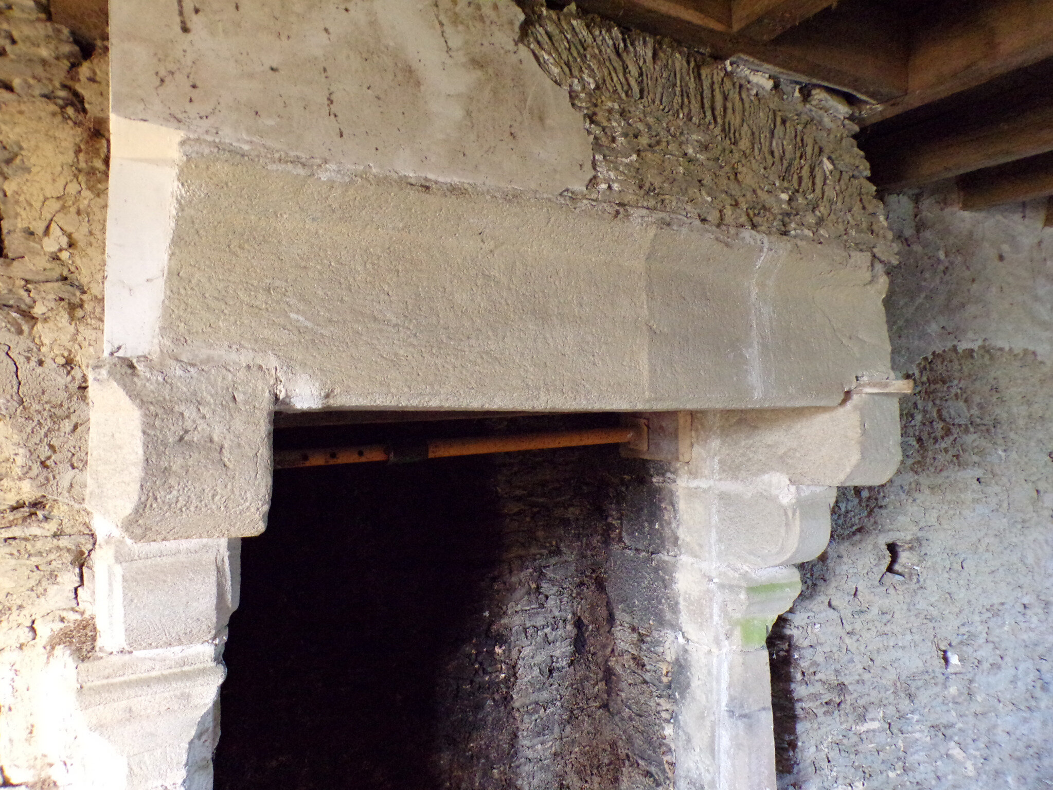 La cheminée d'une chambre. - TREVENALEUC, un manoir breton