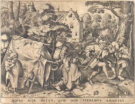 After Jan Breughel the Elder, The Fight of the Money-Bags (Hollstein ...