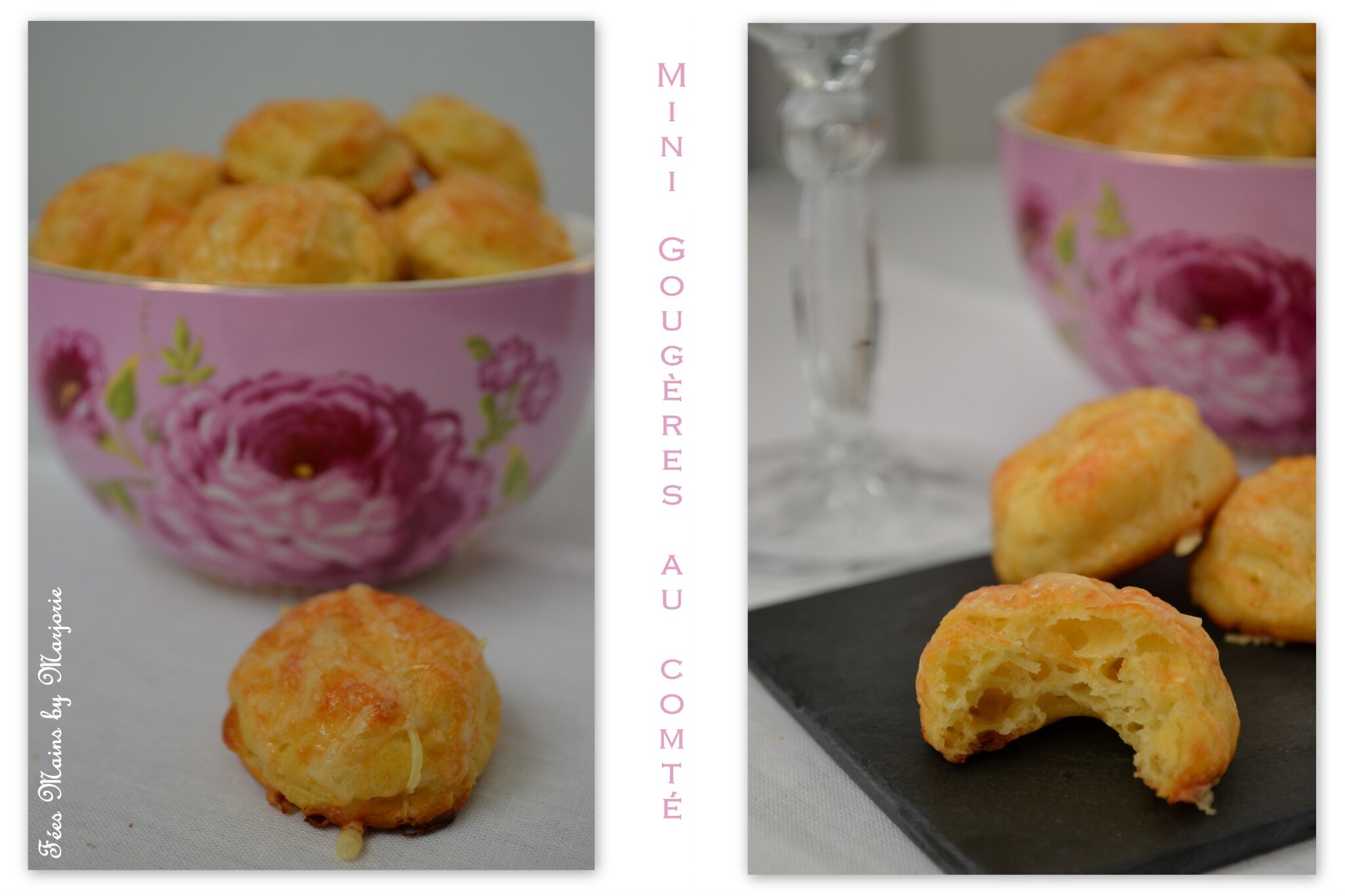 Mini gougères au comté - Fées Mains by Marjorie