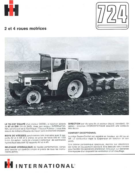 International Harvester 724 - Canals en Aveyron (Agriculture)