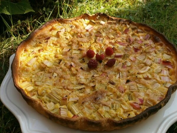 Tarte À La Rhubarbe Sans CrÈme Latelier De La Corvette