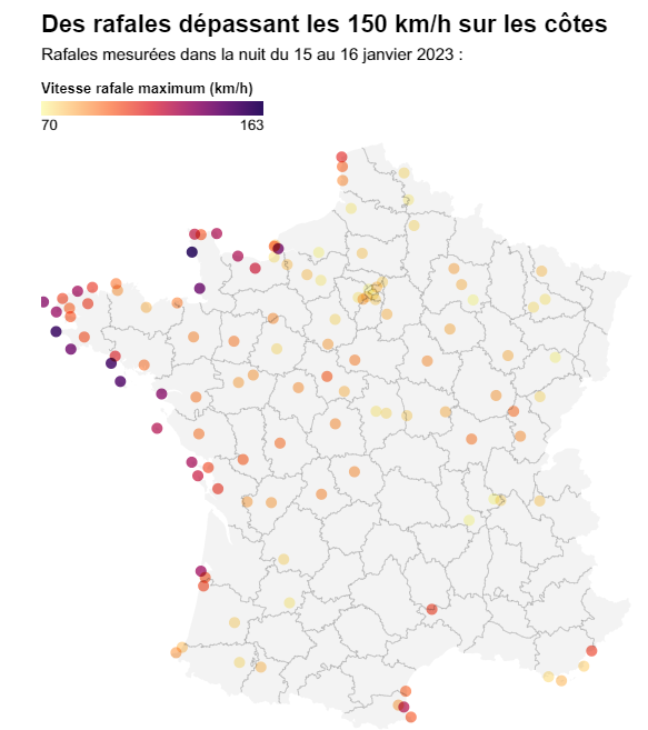 Jusqu'à 163km/h... La tempête "Gérard" vient de balayer la Normandie! - Sire de Sei, la ...