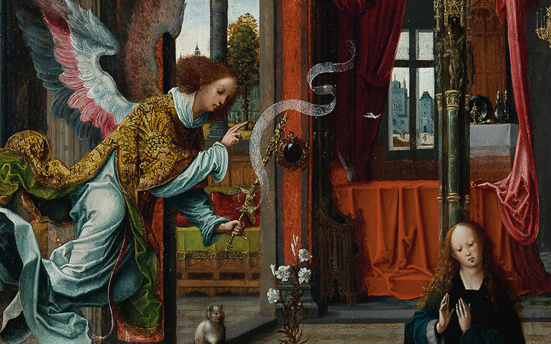 Jan de Beer (Antwerp c. 1475-1528 or earlier), The Annunciation - Alain.R.Truong