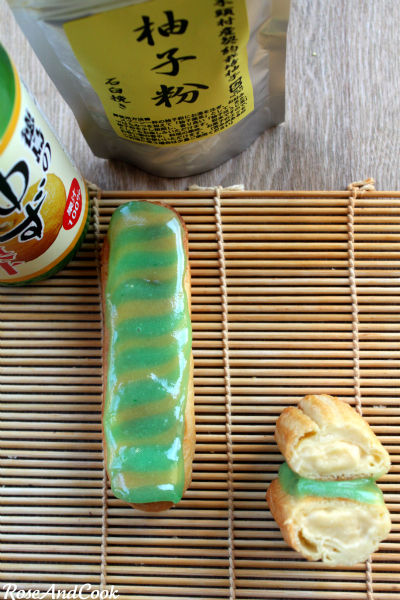 Eclairs verveine-Yuzu {recette} - Rose & Cook