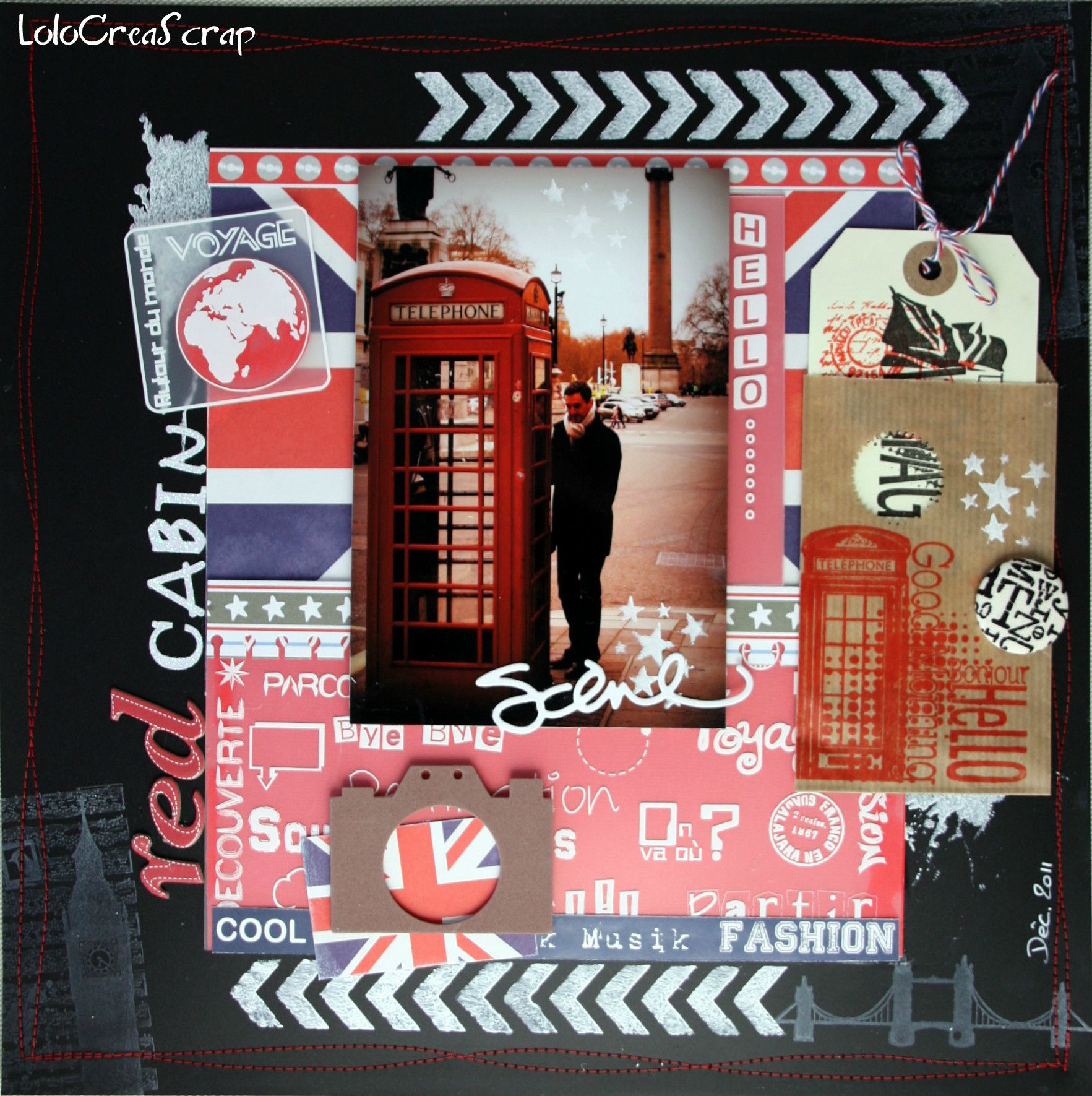 London Rock : page et mini album Londres - LoloCreaScrap - Toga ...